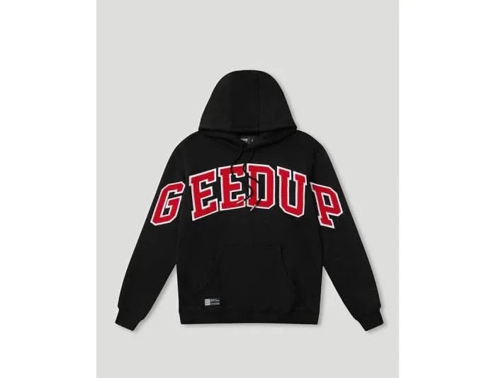 Geedup Team Logo Hoodie "Black Red" – UNTIED AU